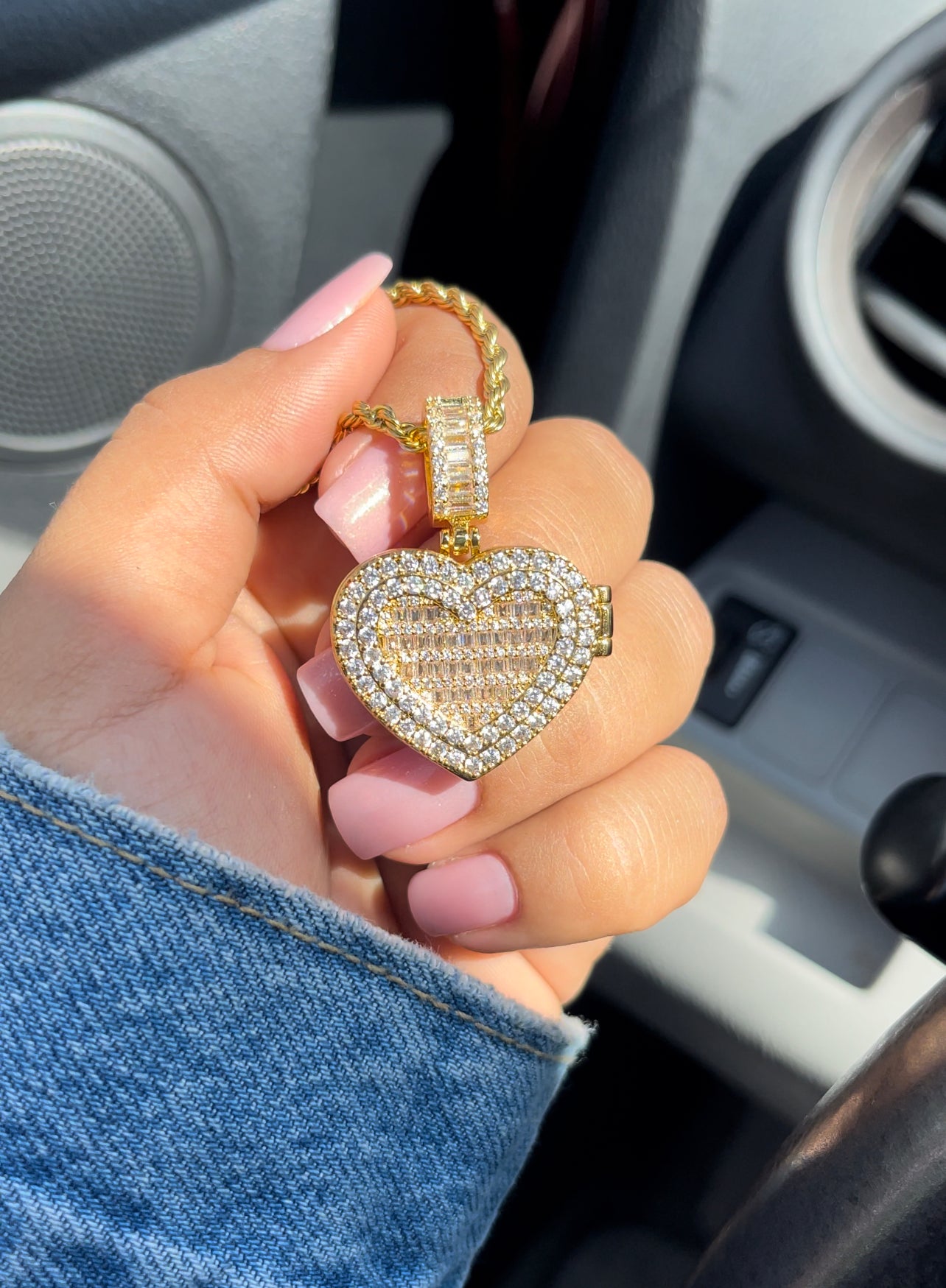 RELICARIO | Collar personalizado – Dorado Glam